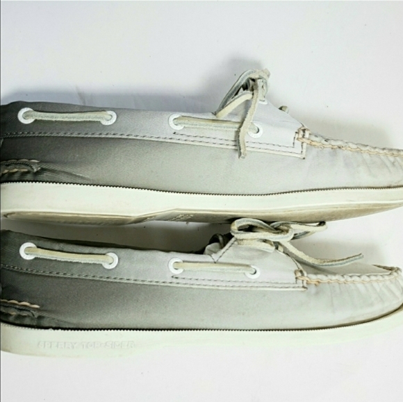 Sperry | Shoes | Sperry Cloud Logo Topsiders Gray Ombre Boat Shoes ...